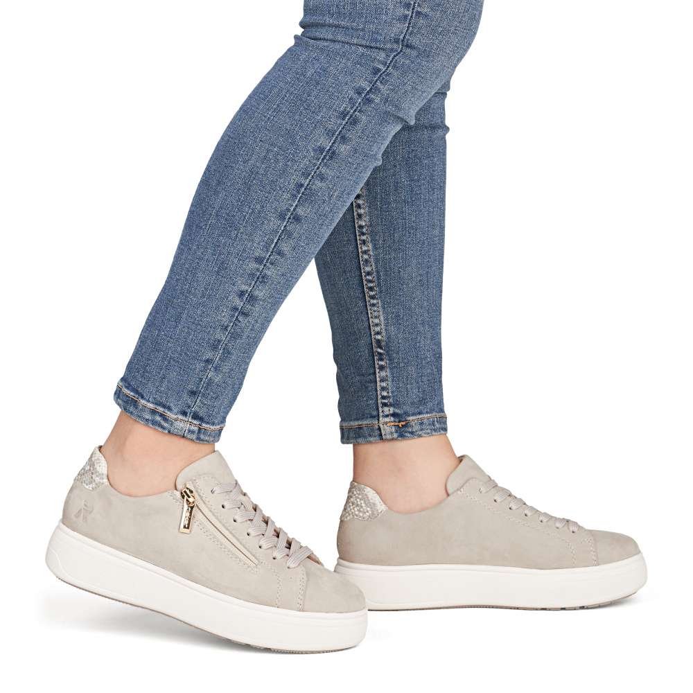 Dámské tenisky RIEKER M7701-60 béžová S6 | Rieker-eshop.cz