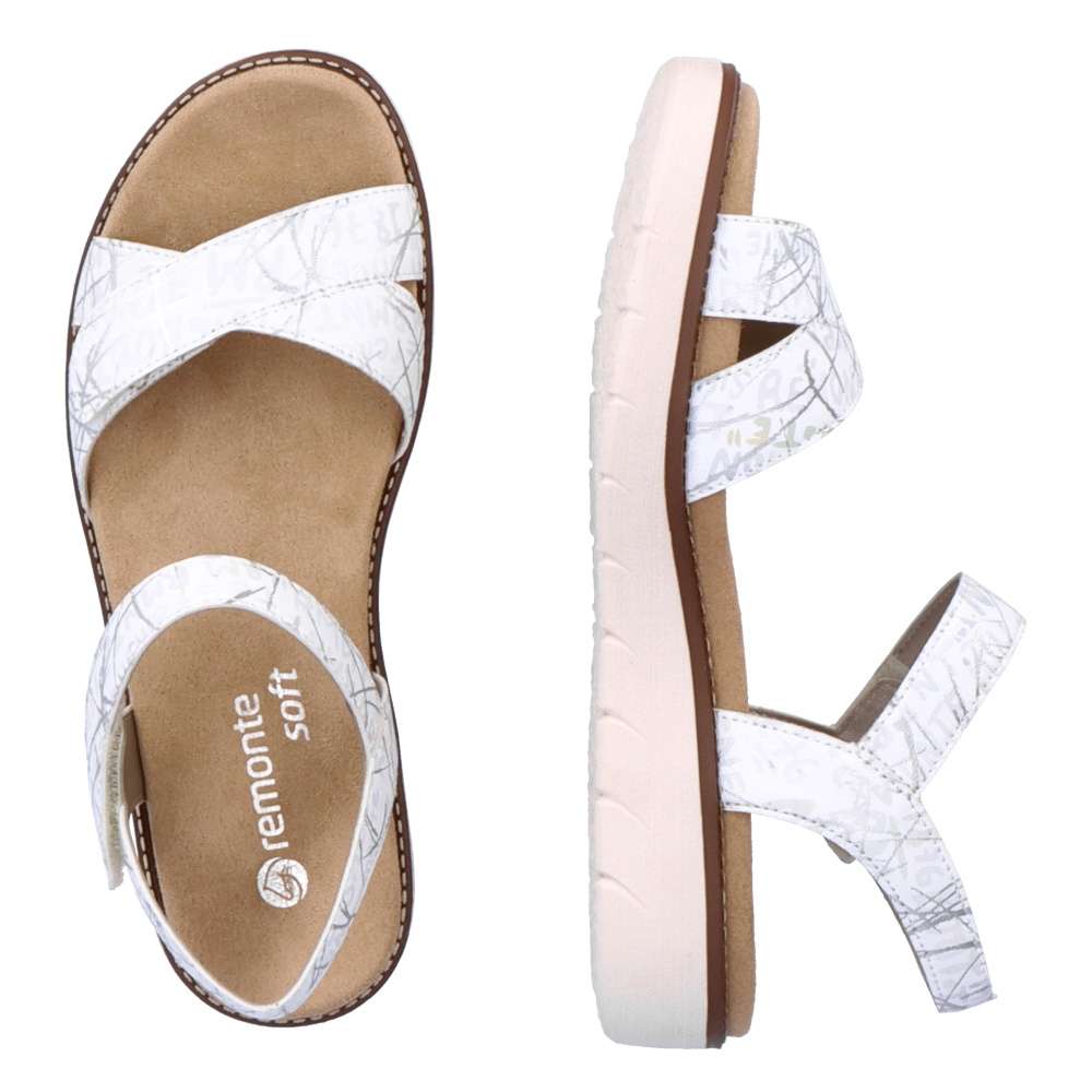 Dámske sandále REMONTE D2049-80 biela S3 | Rieker-eshop.sk