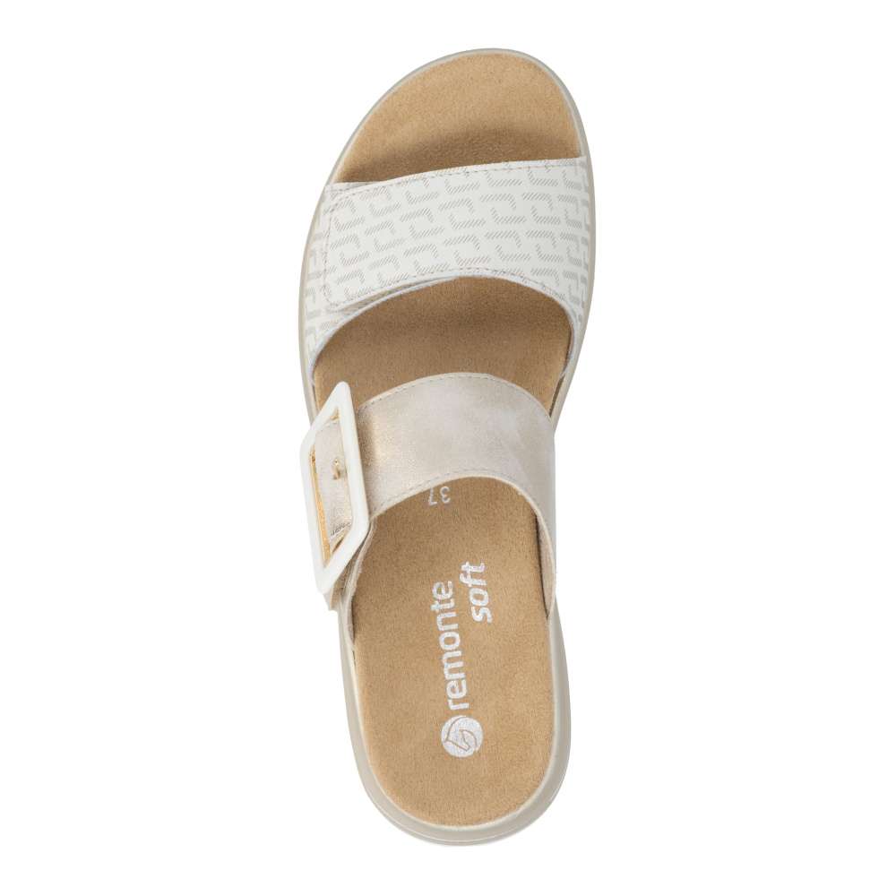 Dámské nazouváky REMONTE D1J61-90 zlatá S6 | Rieker-eshop.cz